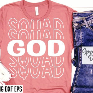 God Squad Svg Youth Group T-shirt Cut Files Kids Church - Etsy