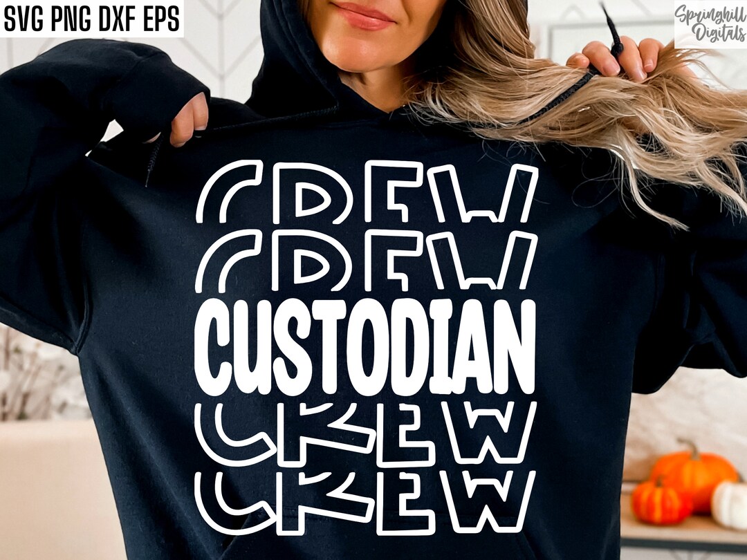 Custodian Crew Svg | Janitor Shirt Pngs | Maintenance Worker ...