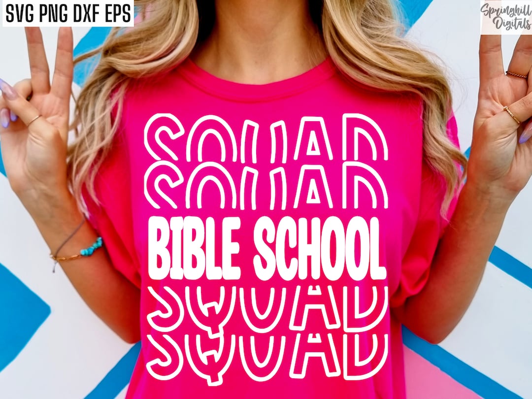 Bible School Squad, VBS Tshirt Svgs, Vacation Bible School Pngs, Vbs ...
