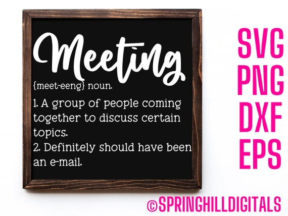 Meeting Room Svg Business Meeting Svg Meeting Cut File | Etsy
