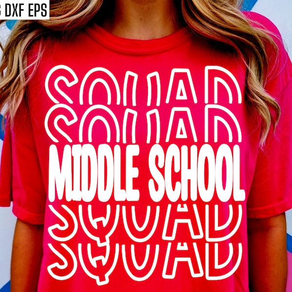 First Day Middle School Svg - Etsy