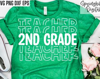 Second Grade Teacher Shirt - Etsy