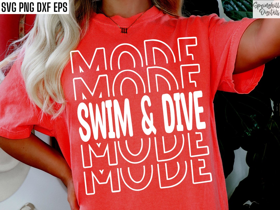 Swim and Dive Mode | Swim Team Svgs | Swimmer Pngs | High School Sports ...