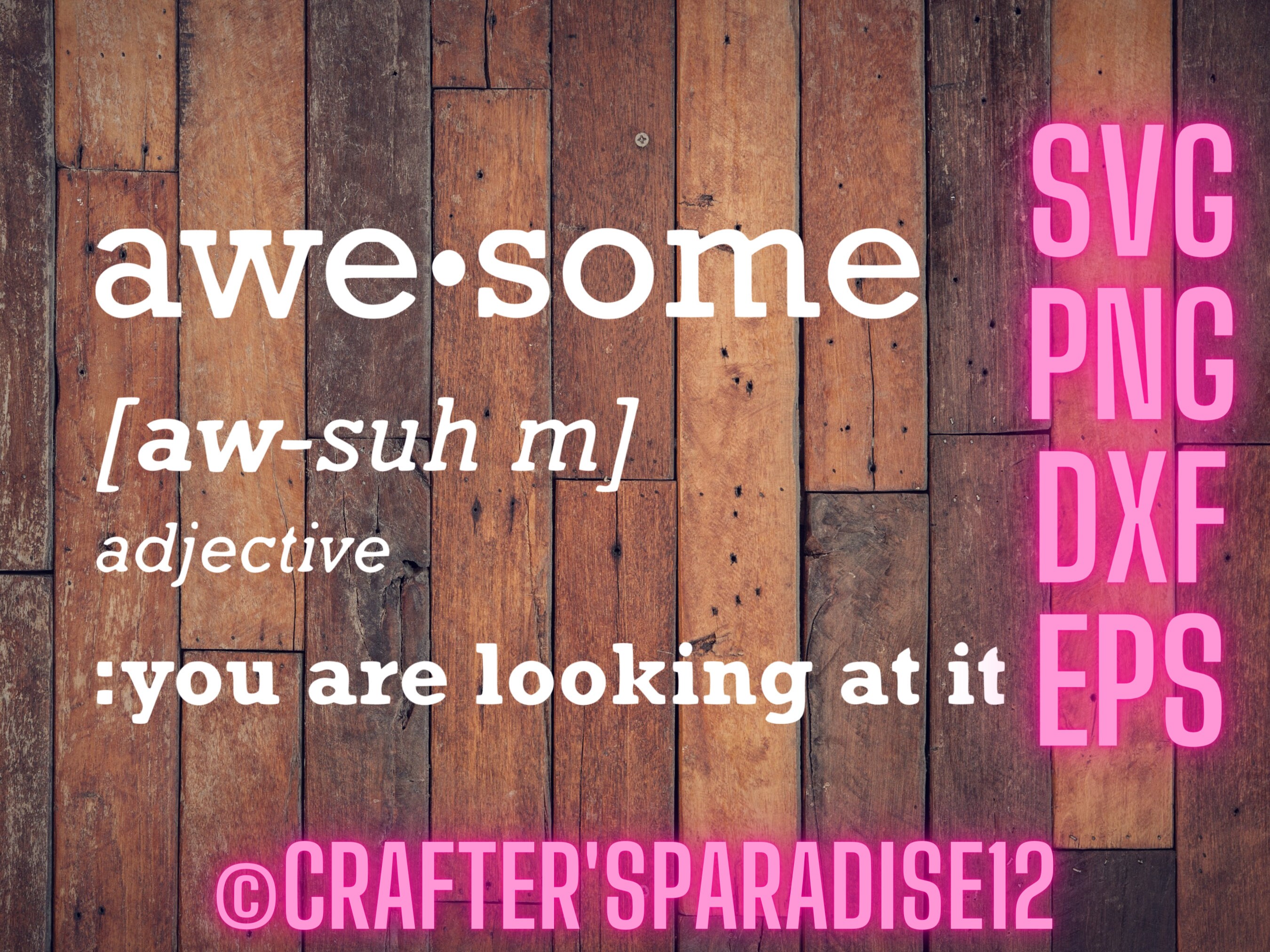 Awesome Quote Definition Svg Funny Saying Svg Definition | Etsy