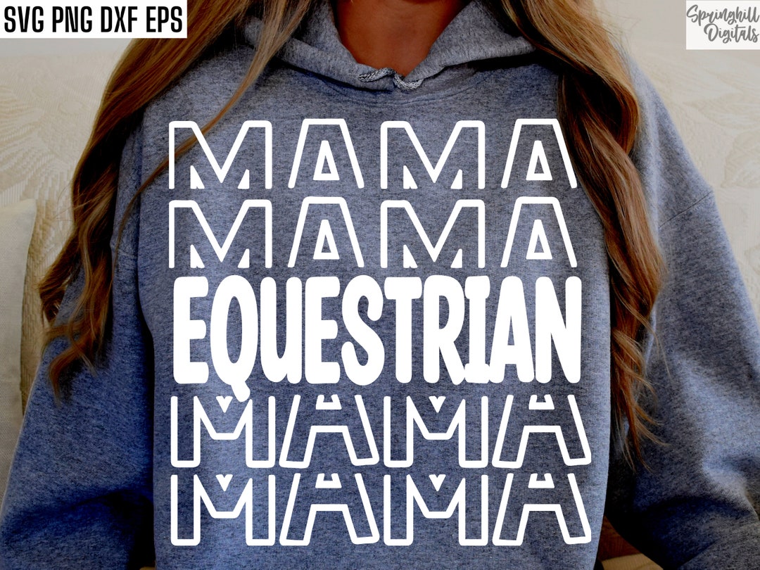Equestrian Mama | Equestrian Shirt Svg | Horse Mom Pngs | Western Jock ...