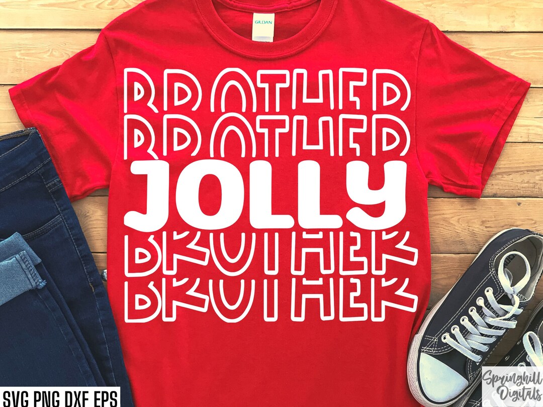 Jolly Brother Svg | Christmas T-shirt Pngs | Bro Svgs | Santa Claus Cut ...