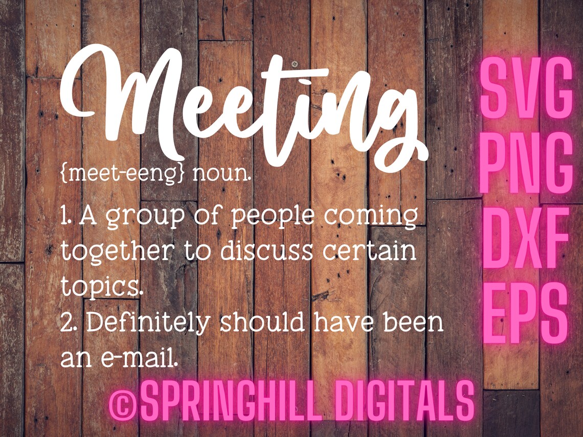 Meeting Room Svg Business Meeting Svg Meeting Cut File | Etsy