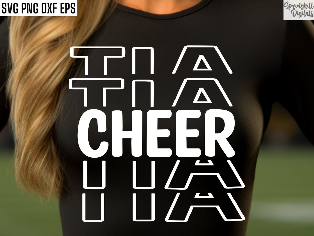 Cheer Tia Svg Cheerleading T-shirt Cheer Team Cut Files Cheer Aunt Svgs ...