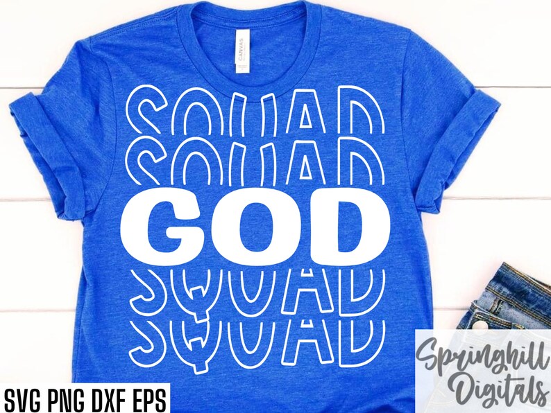 God Squad Svg Youth Group T-shirt Cut Files Kids Church - Etsy