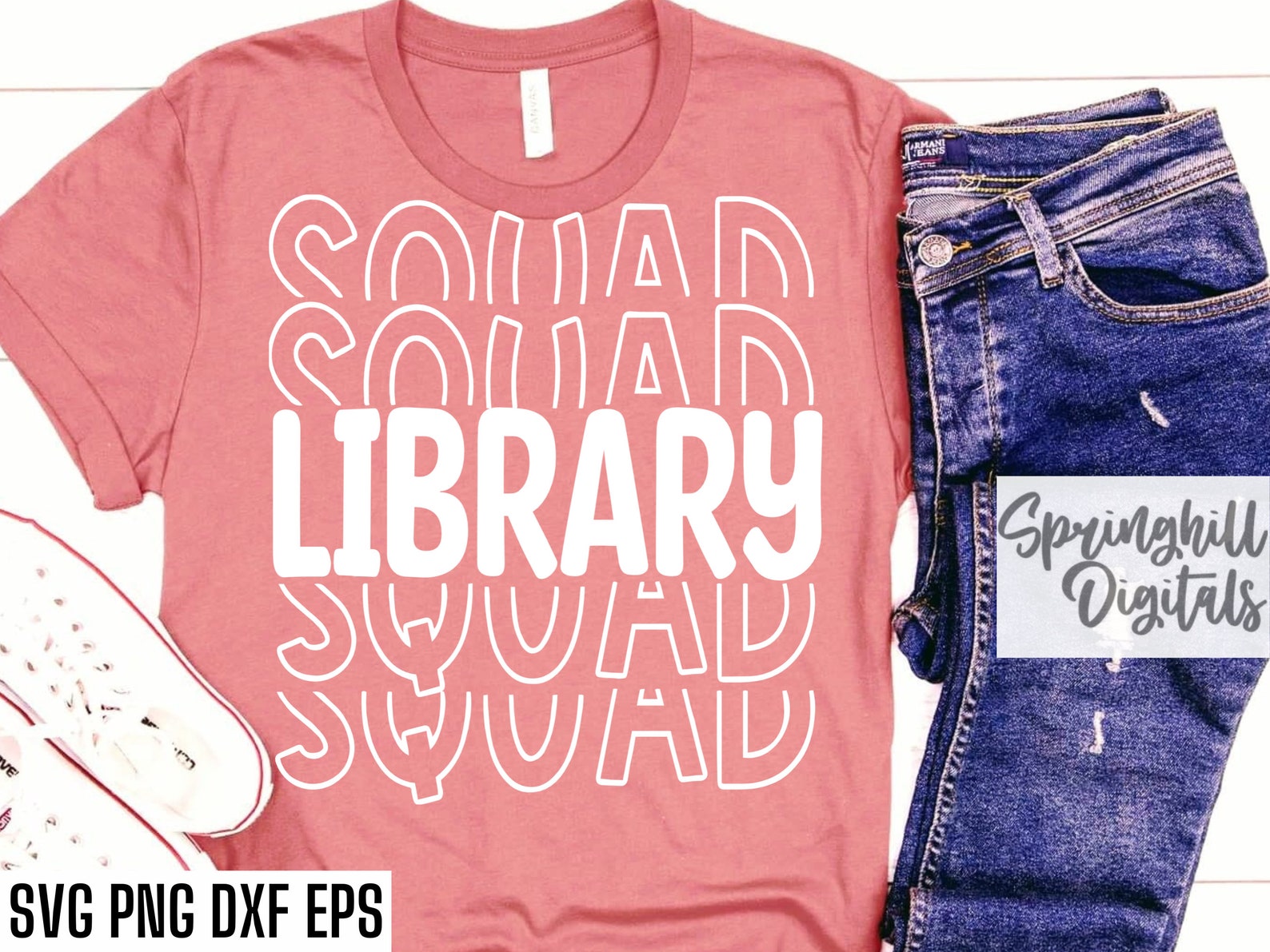 Library Squad Svgs Librarian Cut Files Back to School Svgs - Etsy