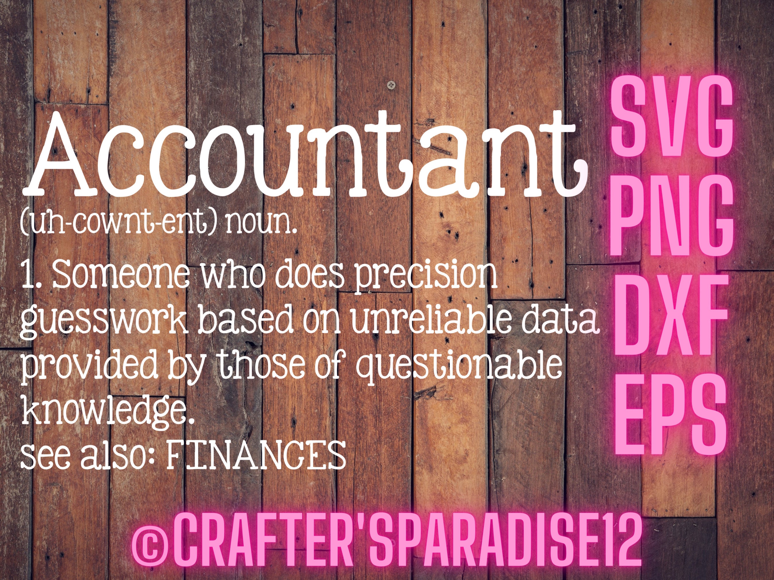 Accountant Svg Accountant Definition Svg Job Svg - Etsy