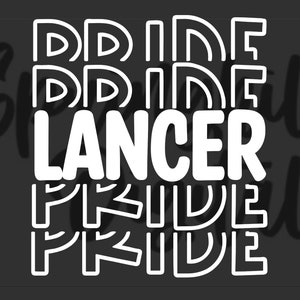 Lancer Pride Svg, Lancer Mascot Svgs, Varsity Football Svgs, Game Day ...