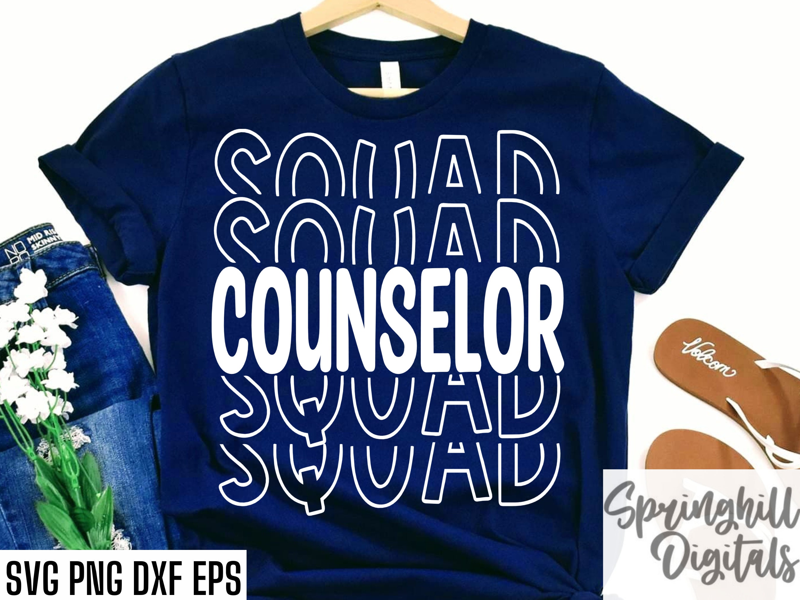 Counselor Squad Svgs | School Counselor T-shirt | Counseling Cut Files ...