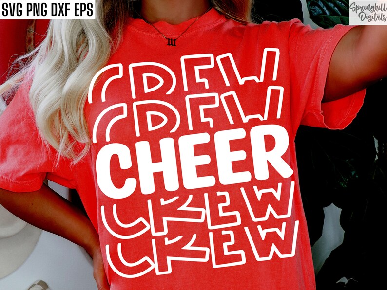 Cheer Crew Svg Cheerleading Shirt Png Cheerleader Cut - Etsy