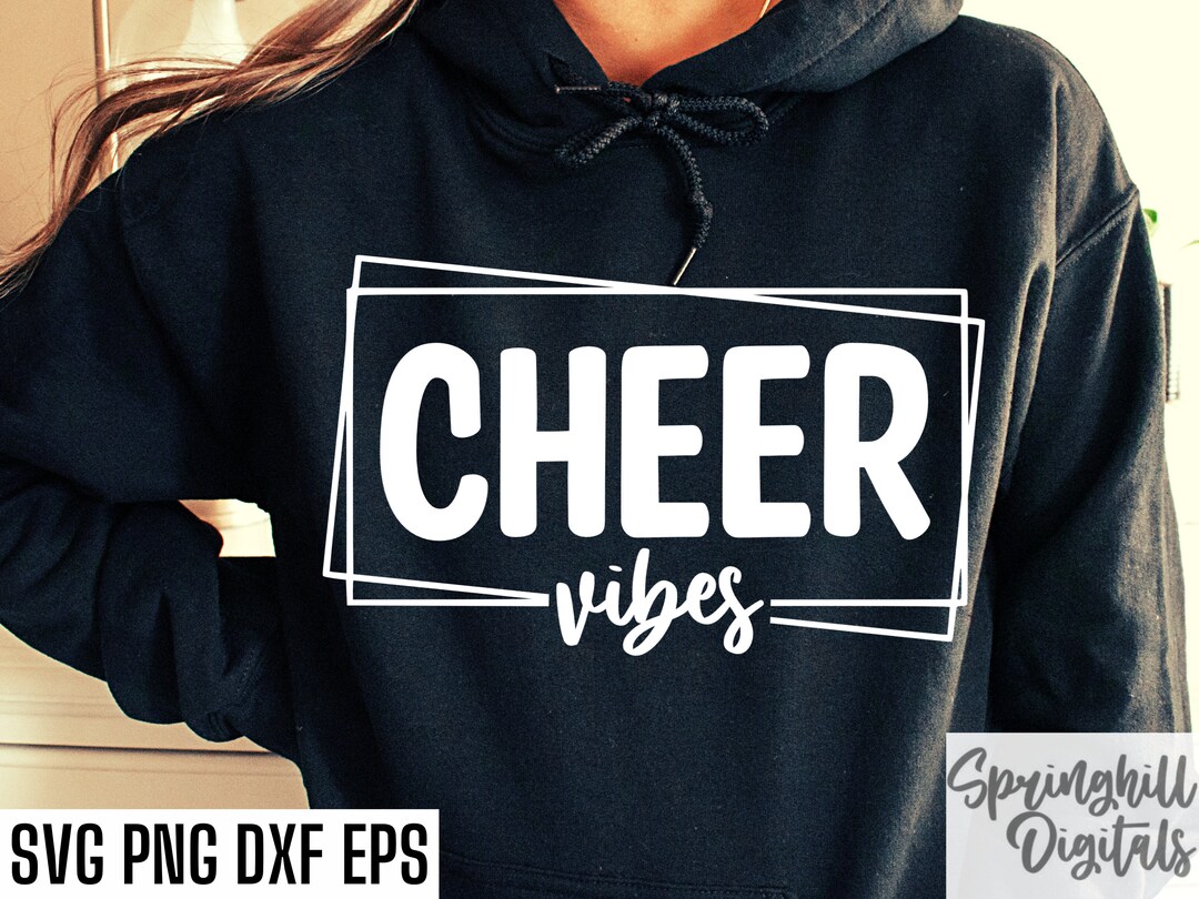 Cheer Vibes Tshirt Svg | Cheerleading Cut Files | Cheer Team Svgs ...