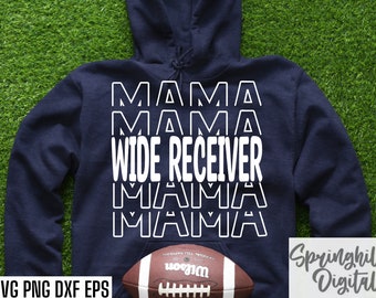 Football Wide Receiver Svg - Etsy