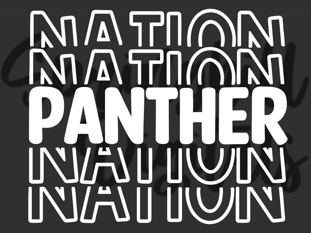 Panther Nation Svg, Panther Mascot Svg, Varsity Football Svg, Game Day ...