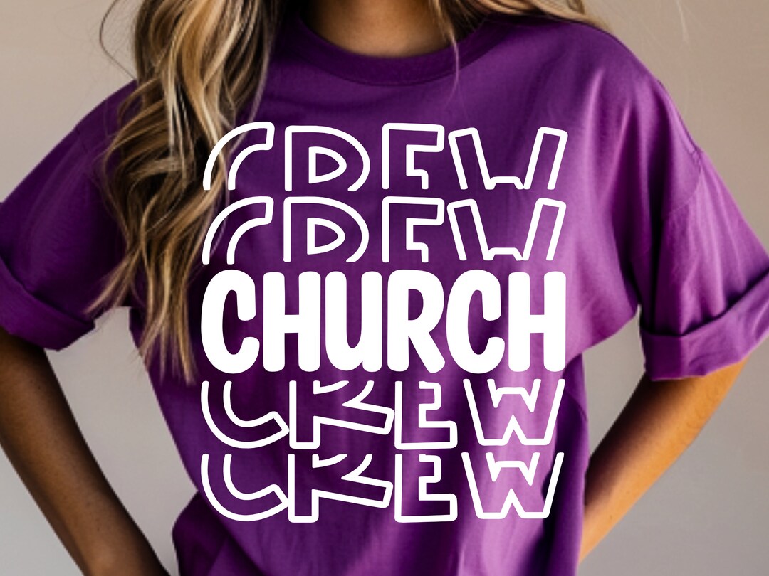 Church Crew Svg, Youth Group T-shirt Cut Files, Kids Church Shirt ...