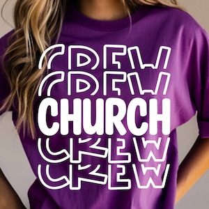 Church Crew Svg, Youth Group T-shirt Cut Files, Kids Church Shirt ...