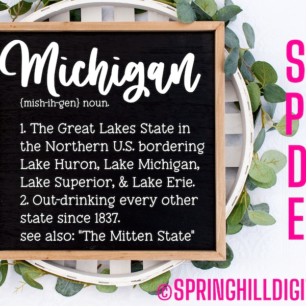 Michigan Sign - Etsy