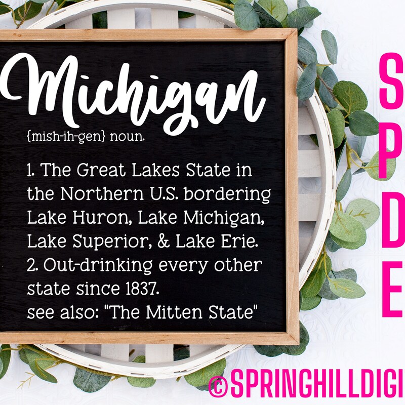 Michigan Sign - Etsy