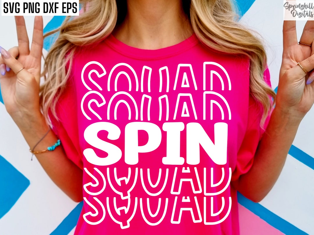 Spin Squad Svg, Cycling Class Pngs, Bicycling Cut Files, Cycling Tshirt Designs, Mountain Biking ...