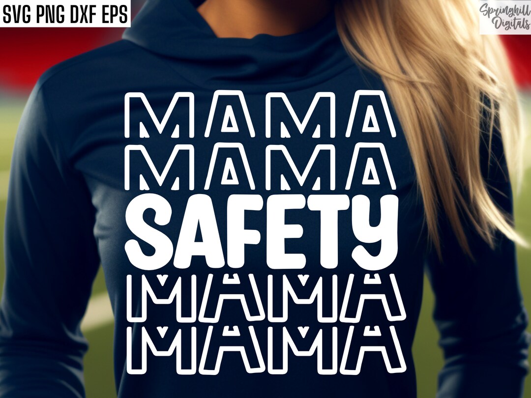 Safety Mama Svg, Football Mom Pngs, High School Football, Football ...