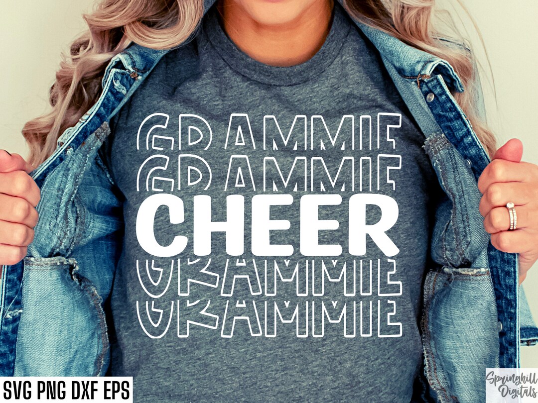 Cheer Grammie Svg | Cheerleading T-shirt | Cheer Team Cut Files | Cheer ...