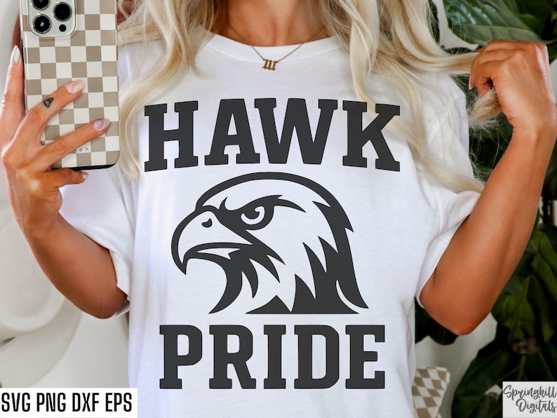 Hawk Pride Svg, Hawk Mascot Svg, Varsity Football Svg, Game Day Pngs ...