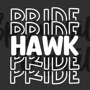 Hawk Pride Svg, Hawk Mascot Svgs, Football Mom Png, Hawk Team Cut Files ...