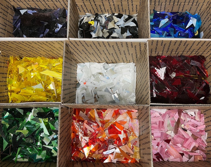 10lbs - Stained Glass SCRAPS - Your CHOICE of Colors! - PERFECT for ...