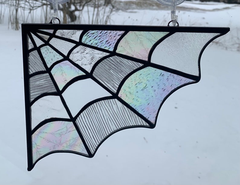 Stained Glass Cobweb Corner - Etsy