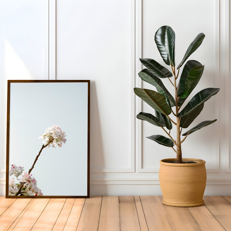 Simple Flower Digital Wall Art Scandinavian Decor DIGITAL DOWNLOAD - Etsy