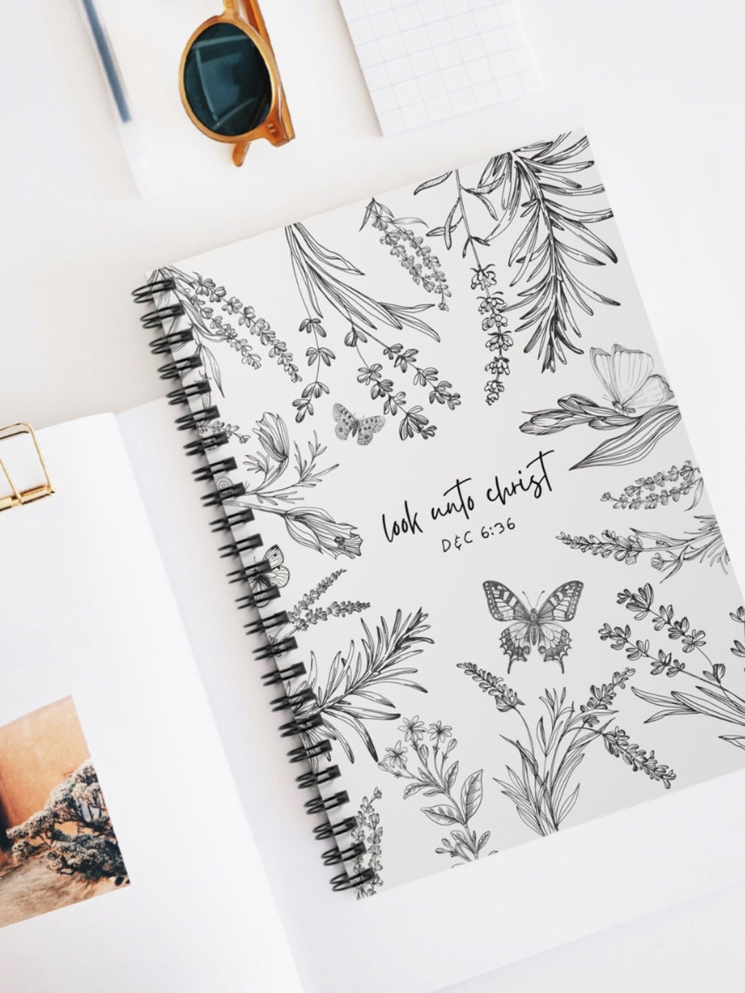 Floral LDS Youth Theme Journal Look Unto Christ Notebook for Young ...