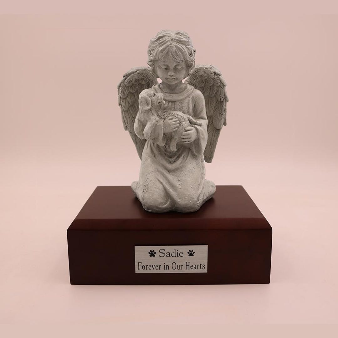 Precious Rest Urn - Angel Pet Urn - Etsy