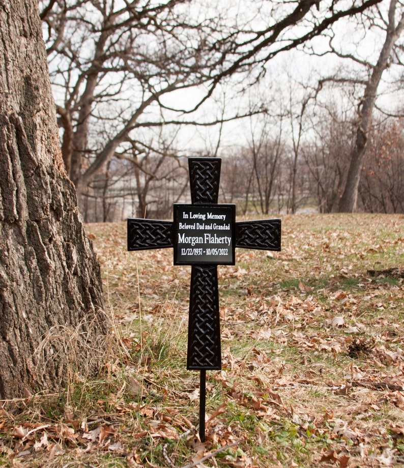 Memorial Cross Stake - Etsy