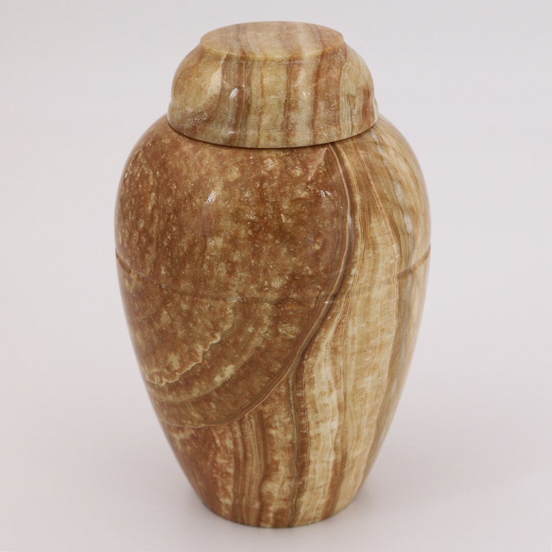 Caramel Marble Vase Pet Urn - Small Pet Urn - Etsy