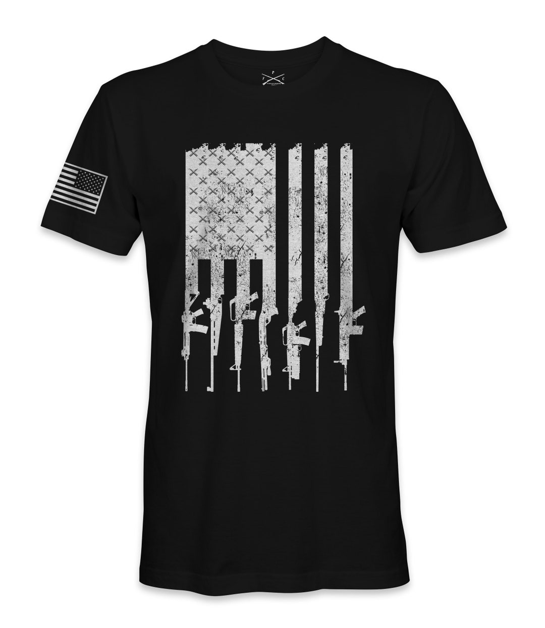American Flag Rifles Shirt 2nd Amendment Patriotic Shirts - Etsy