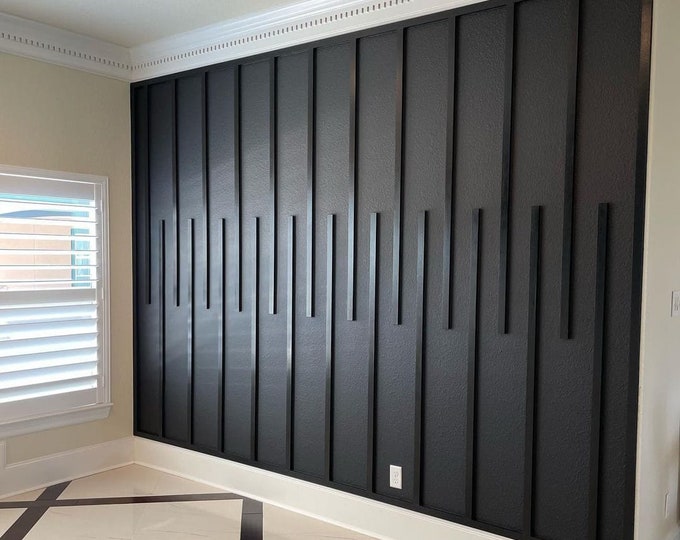 DIY Accent Wall Plans Measurements and Installation Instructions Made ...