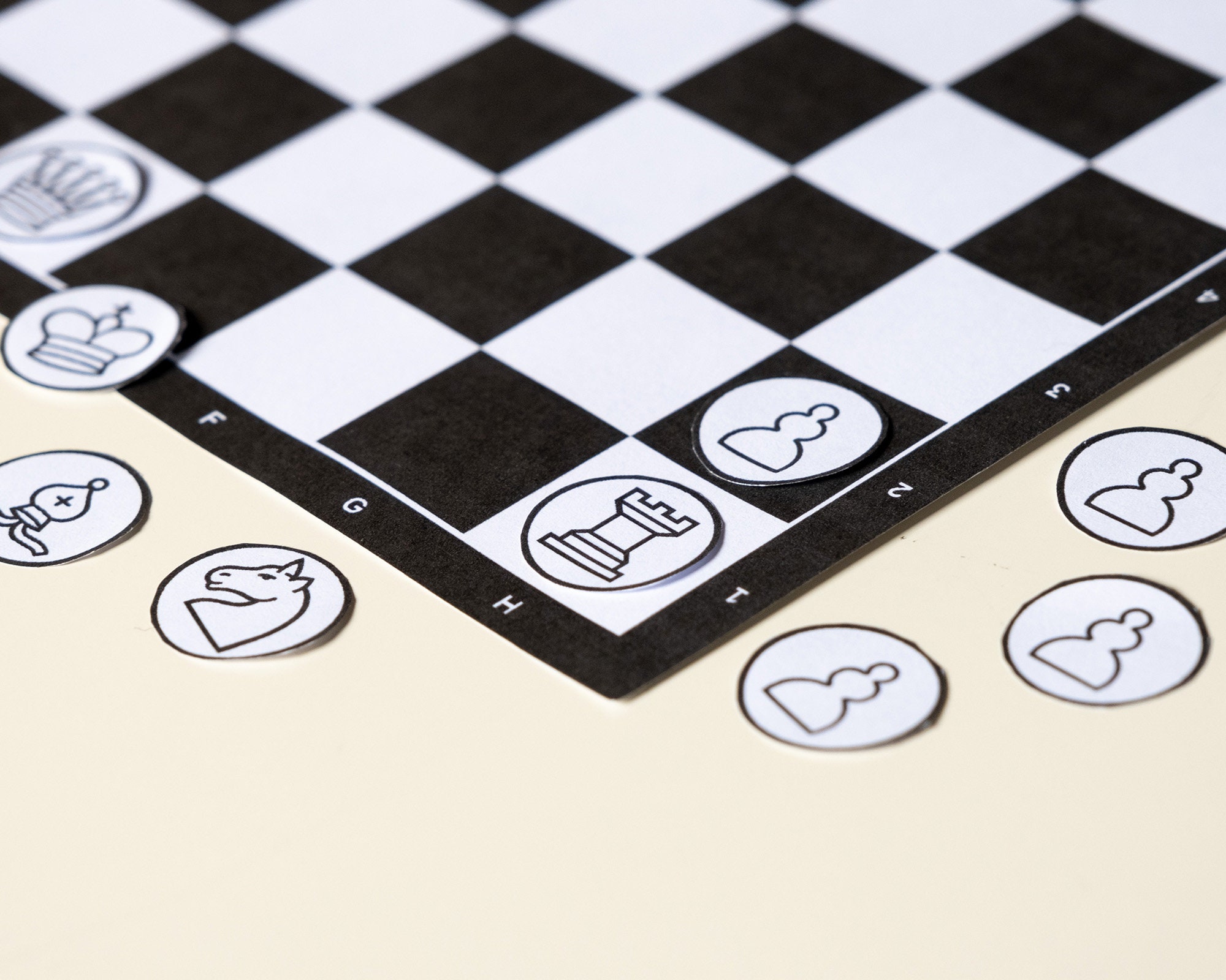 Printable Chess Set – Includes Chess Board and Pieces – A4 and A3 ...