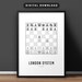 London System Downloadable Chess Print – Chess Opening Poster – Chess ...