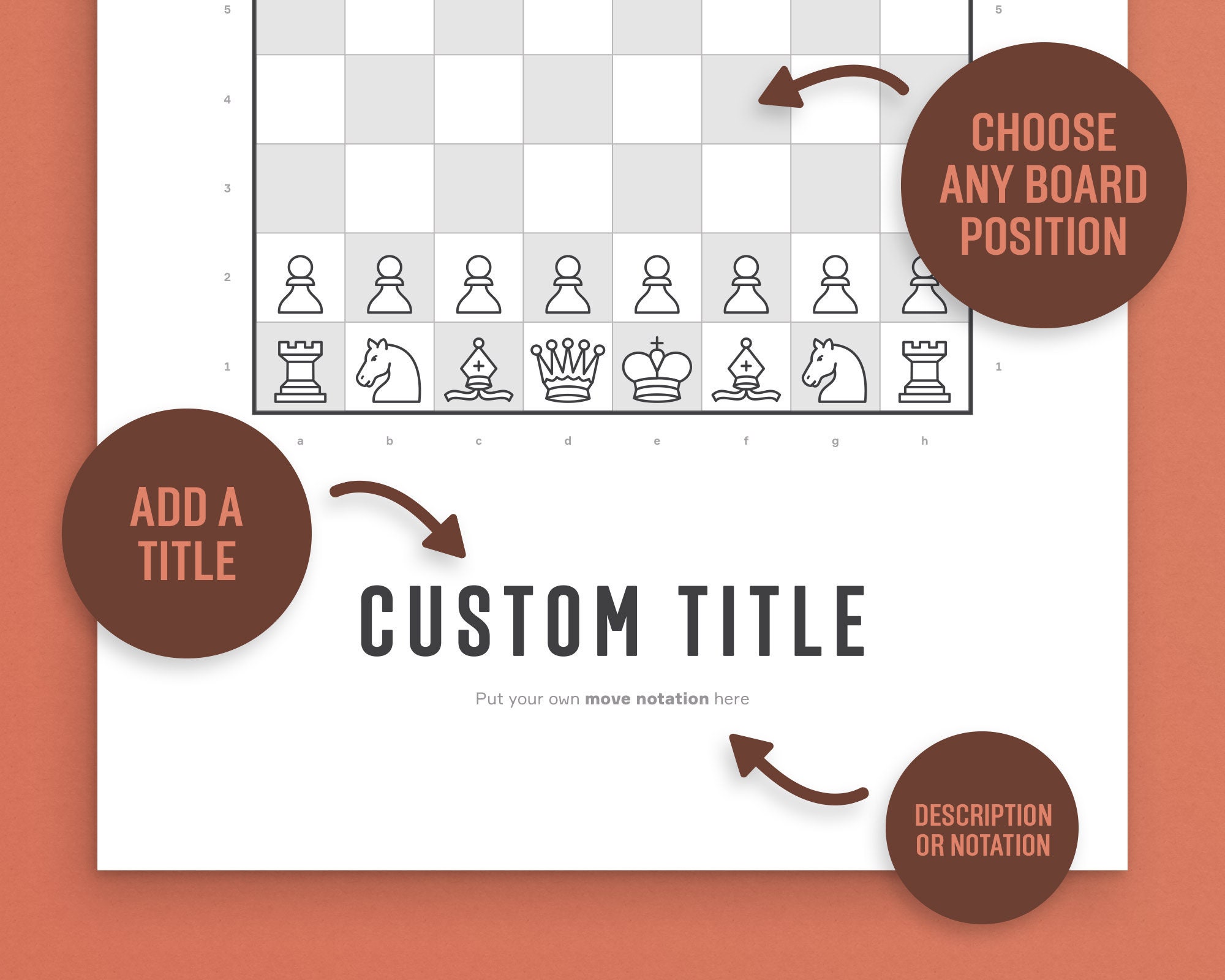 Your Custom Chess Poster Chess Position Print Chess Gift - Etsy