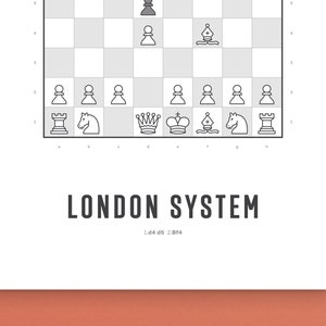 London System Downloadable Chess Print – Chess Opening Poster – Chess ...