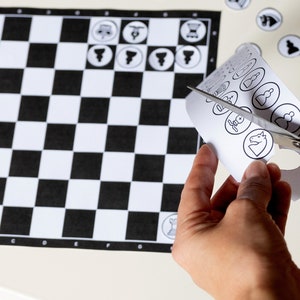 Printable Chess Set – Includes Chess Board and Pieces – A4 and A3 ...