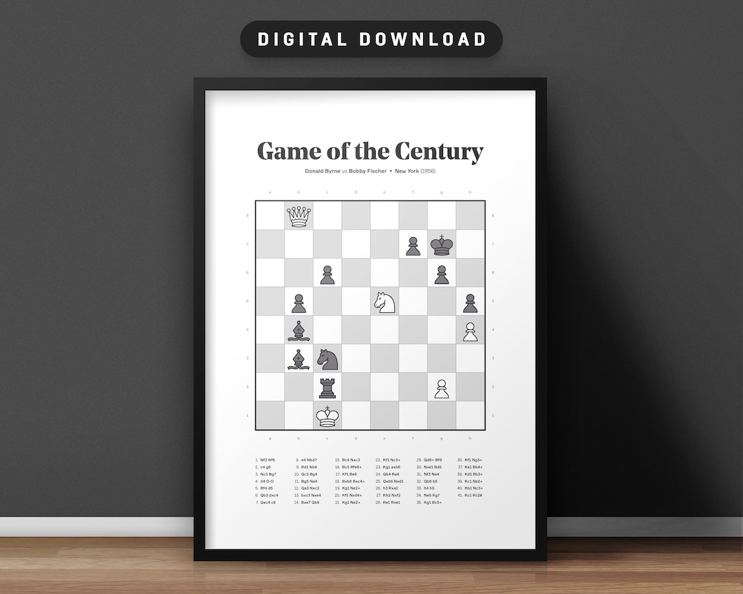 Game of the Century (1956) – Famous Chess Game Art Print / Poster ...