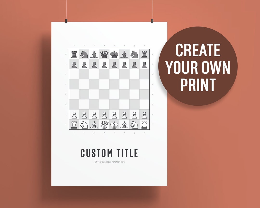 Your Custom Chess Poster – Chess Position Print – Chess Gift - Etsy