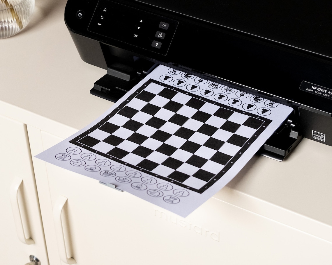 Printable Chess Set – Includes Chess Board and Pieces – A4 and A3 ...