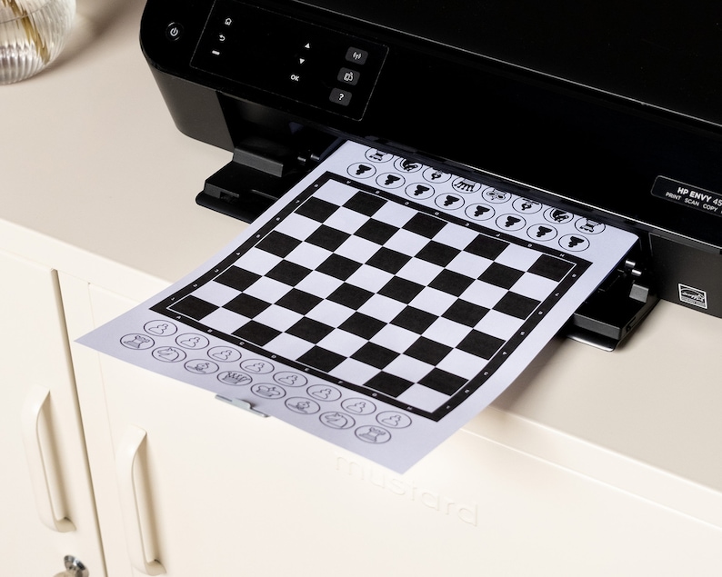 Printable Chess Set – Includes Chess Board and Pieces – A4 and A3 ...