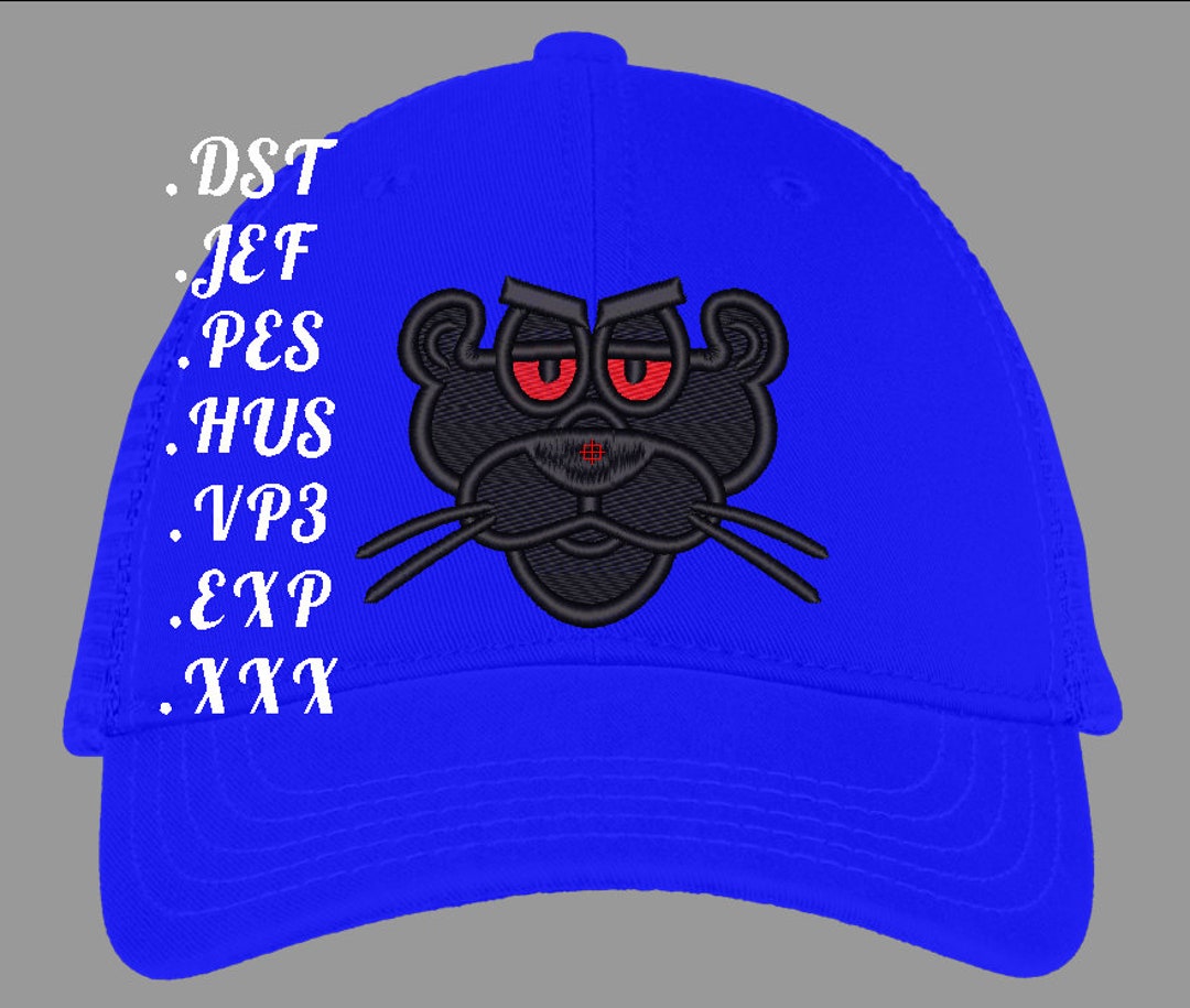 Embroidery Design for 3D Black Panther Cap - Etsy UK