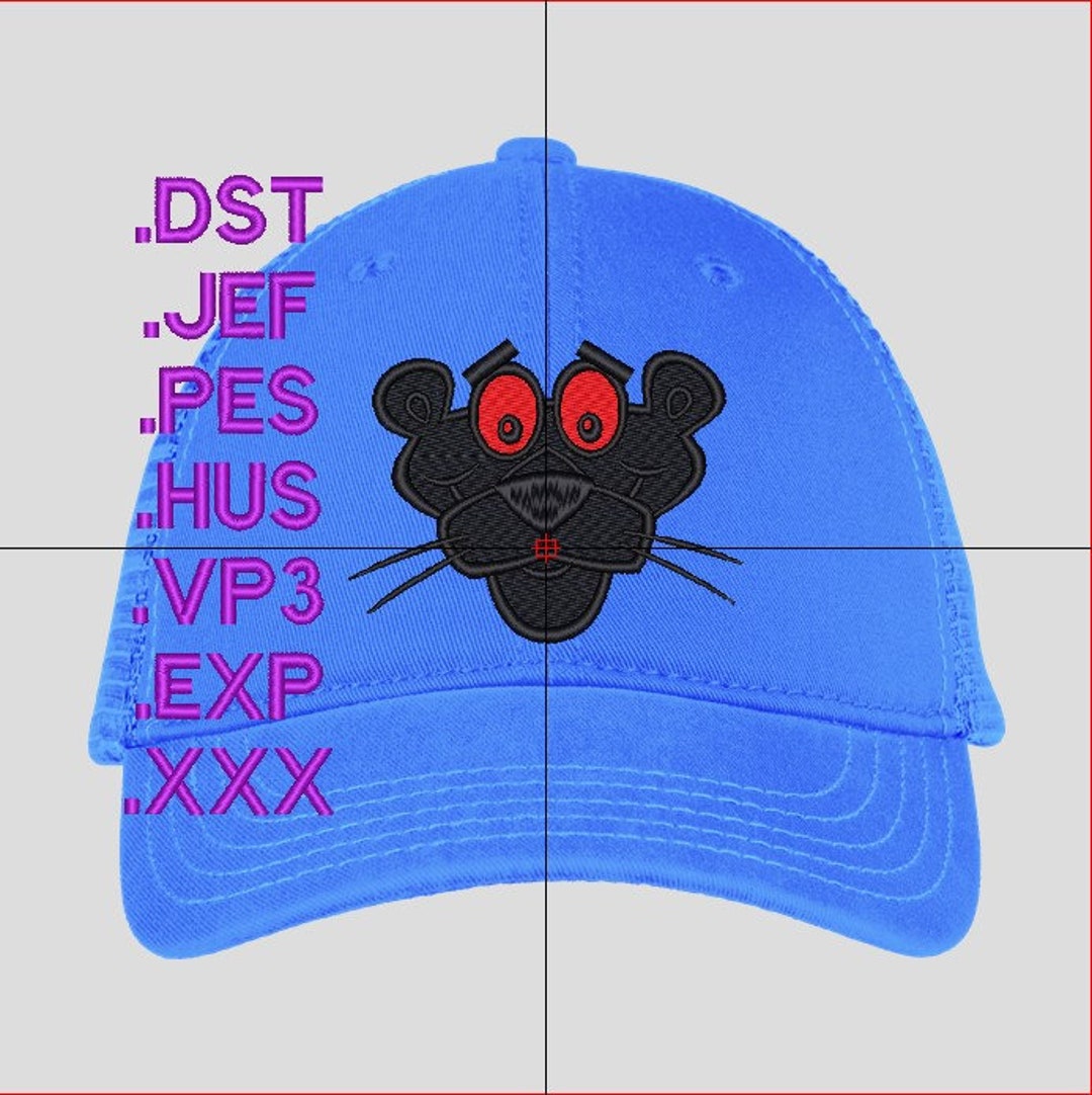 Embroidery Design for Pink Panther Cap - Etsy